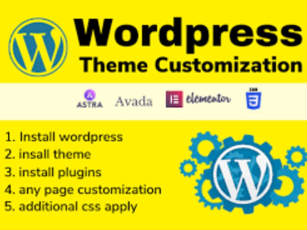 Wordpress Website Design Wordpress Theme Customization Fully