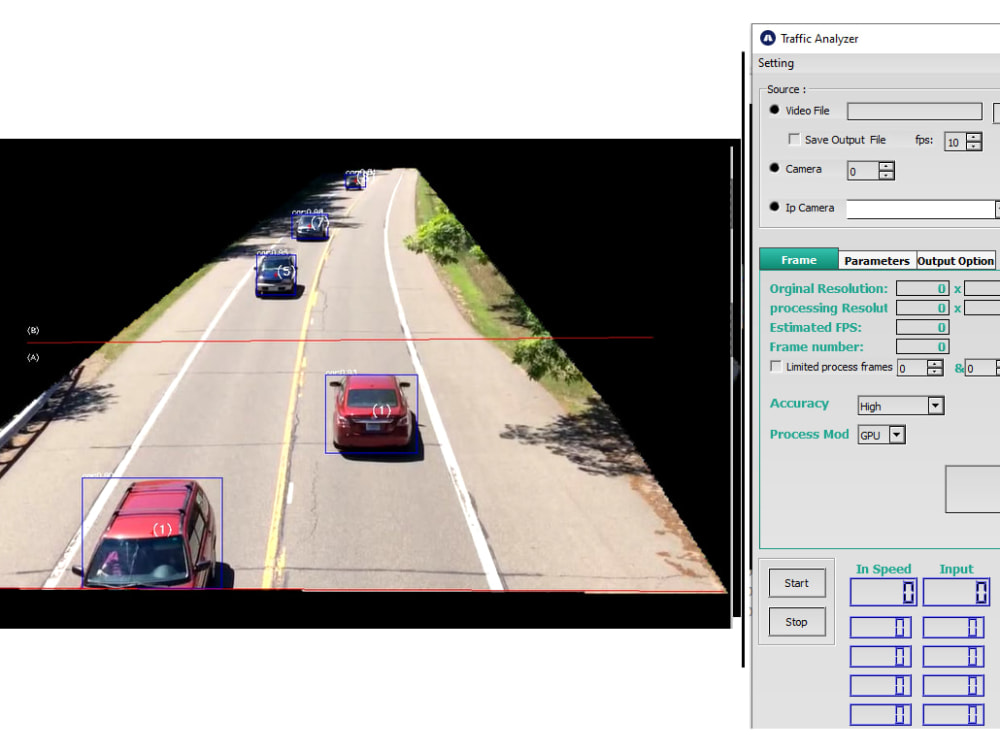 Advanced traffic analyzer and vehicle counter | Upwork