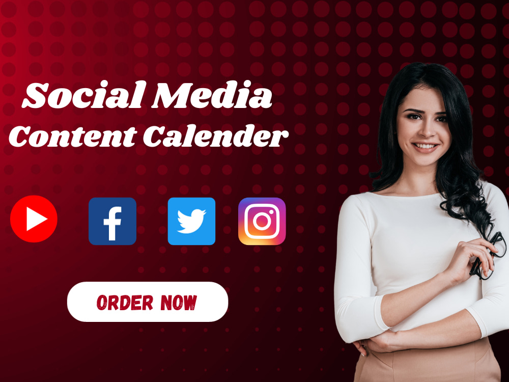 Create social media post content calendar | Upwork