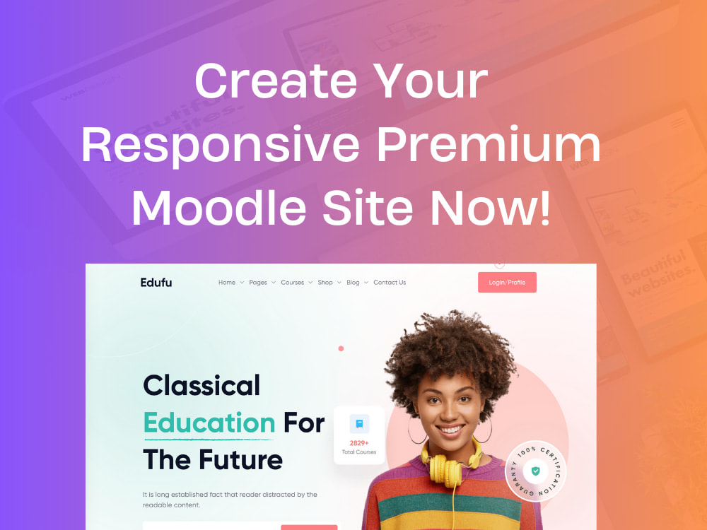 A fully well designed Moodle LMS site | Upwork