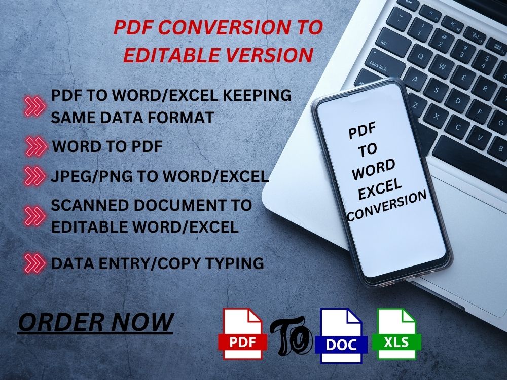 Pdf To Editable Word And Excel Conversion Upwork
