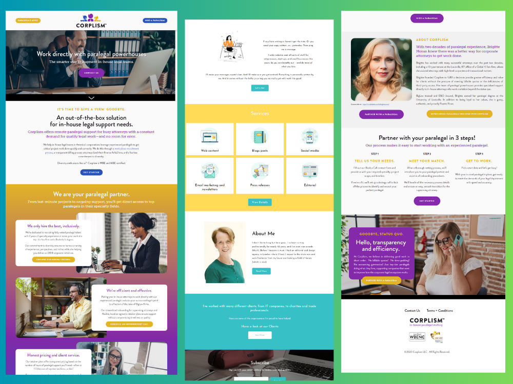 Creative and visually appealing landing page design for your business | Upwork