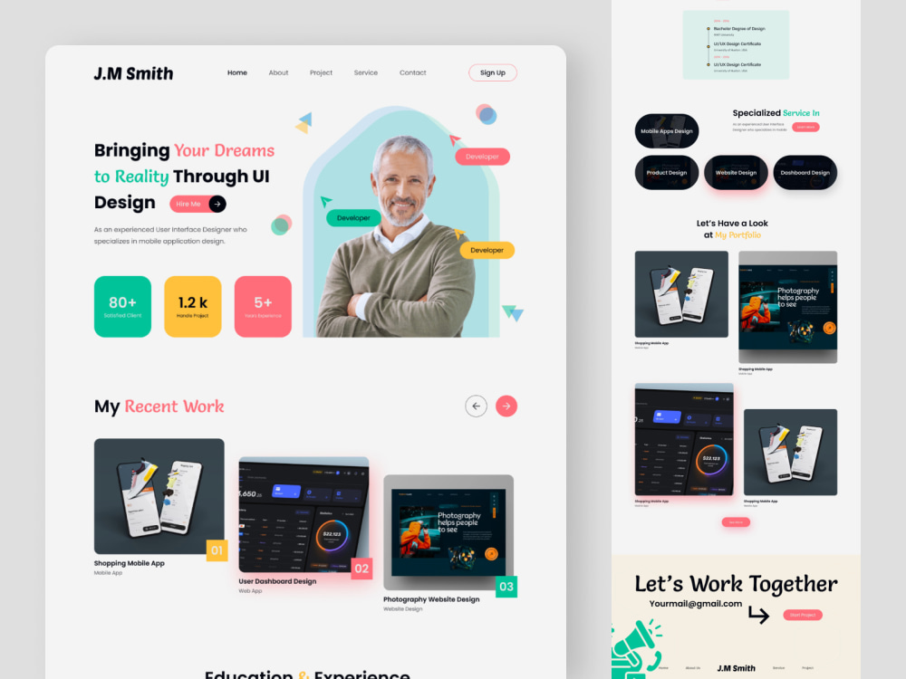 Modern Figma website design, website ui ux , landing page ui, figma ...