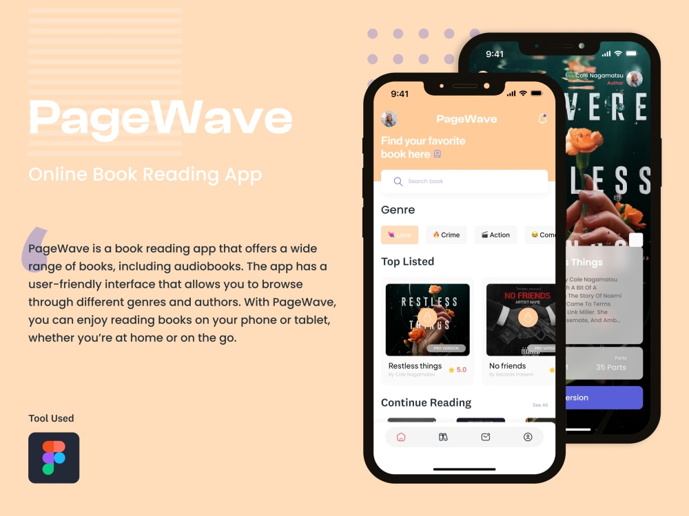 A fantastic book reading app ui design | Upwork