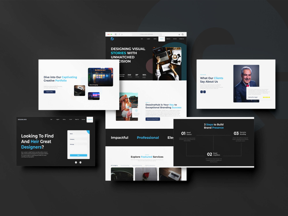 A professional Website UI design | Upwork