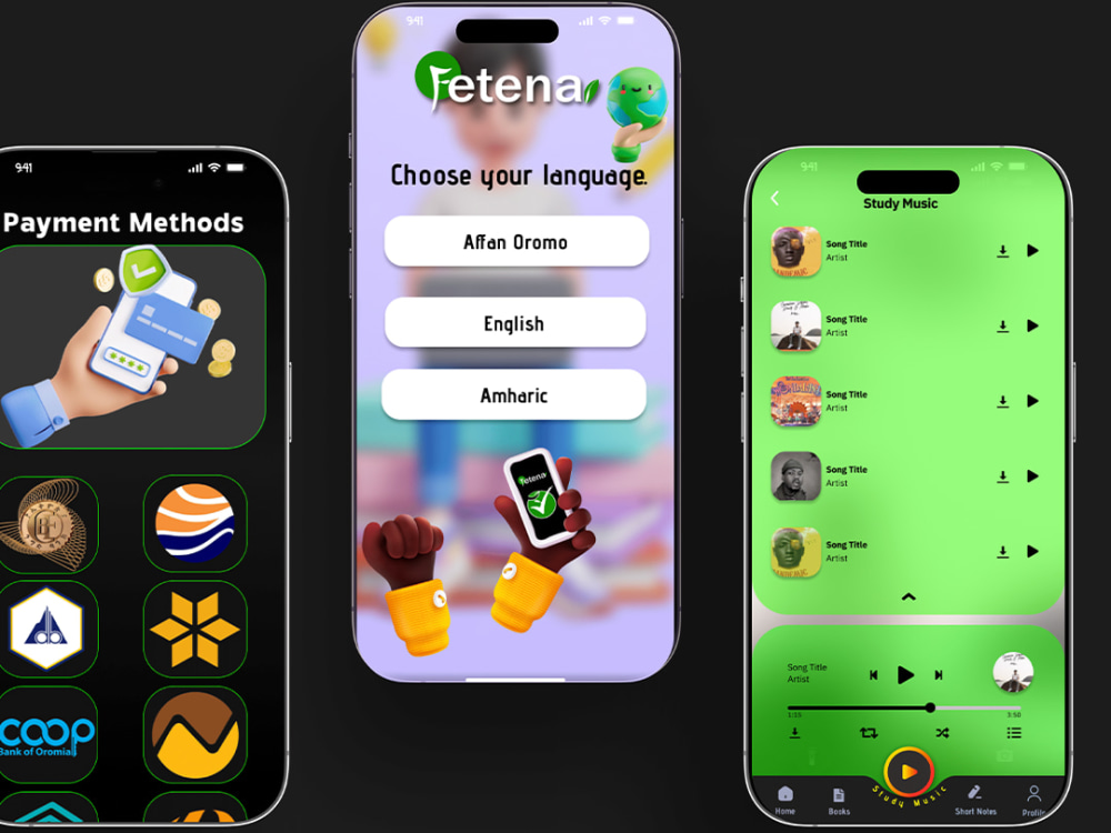 A very beautiful UI/UX Design for any kind of app you want to build ...
