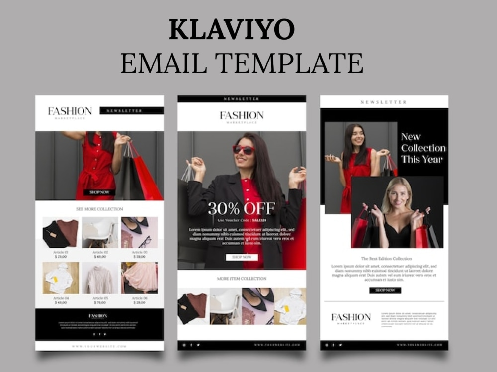 A fantastic Klaviyo email template design | Upwork