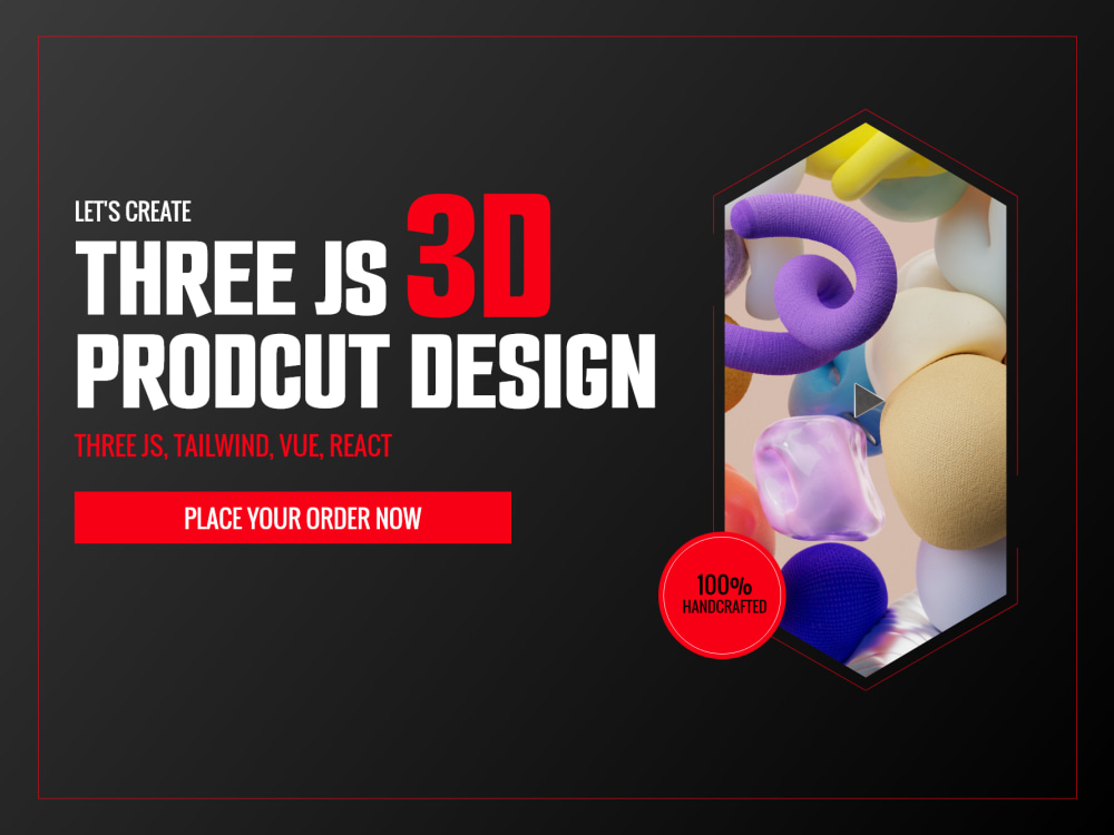 Three JS 3d models, animations, landing page | Upwork