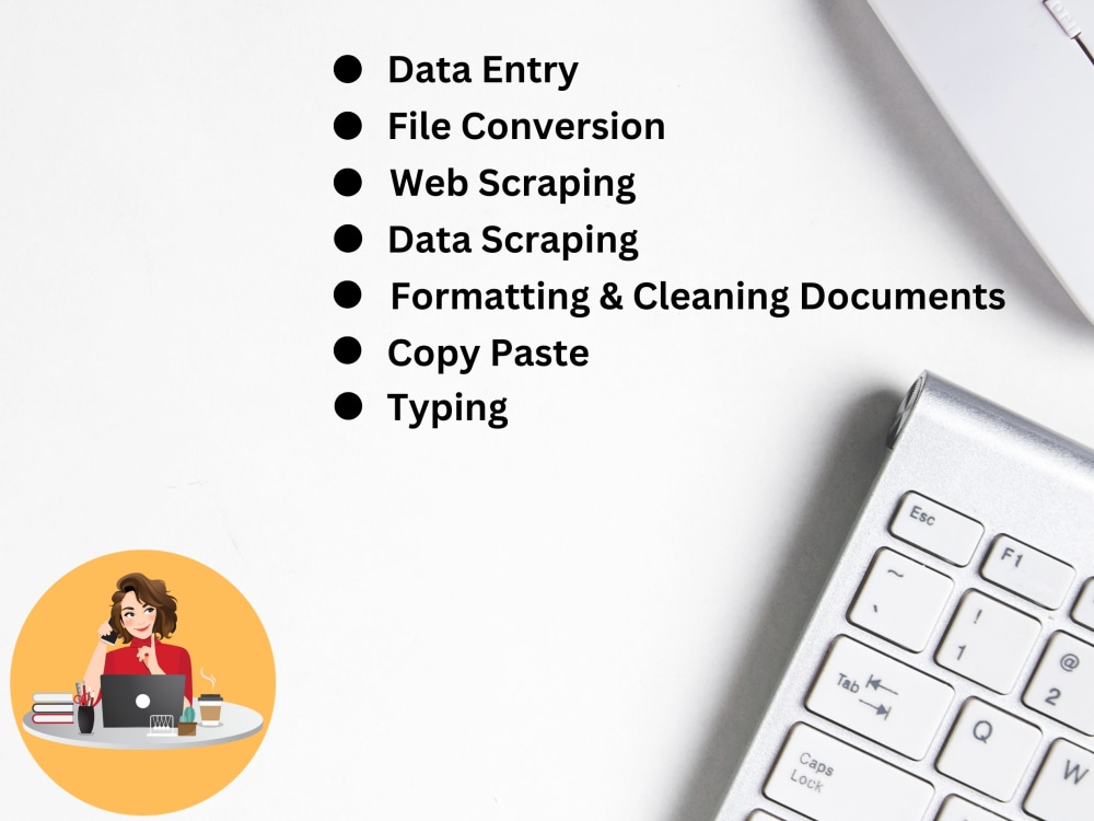 Data Entry, File Conversion, Web and Data Scraping, Copy-Paste Services. | Upwork