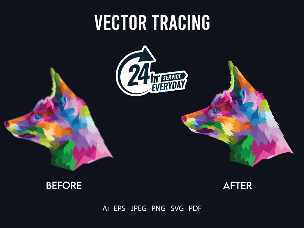 your logos converted from low resolution to high resolution. | Upwork