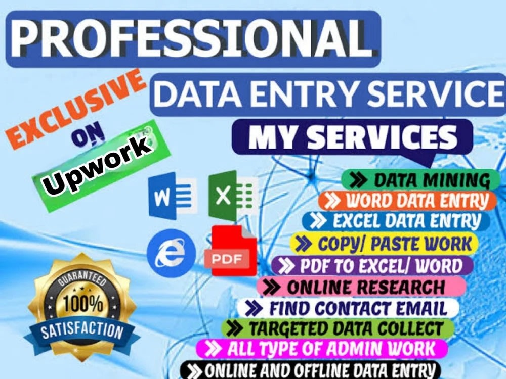 Fast data entry, manual typing, converting Documents bookkeeping | Upwork Fast data entry, manual typing, converting Documents bookkeeping | Upwork