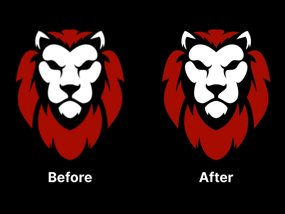 your logos converted from low resolution to high resolution. | Upwork