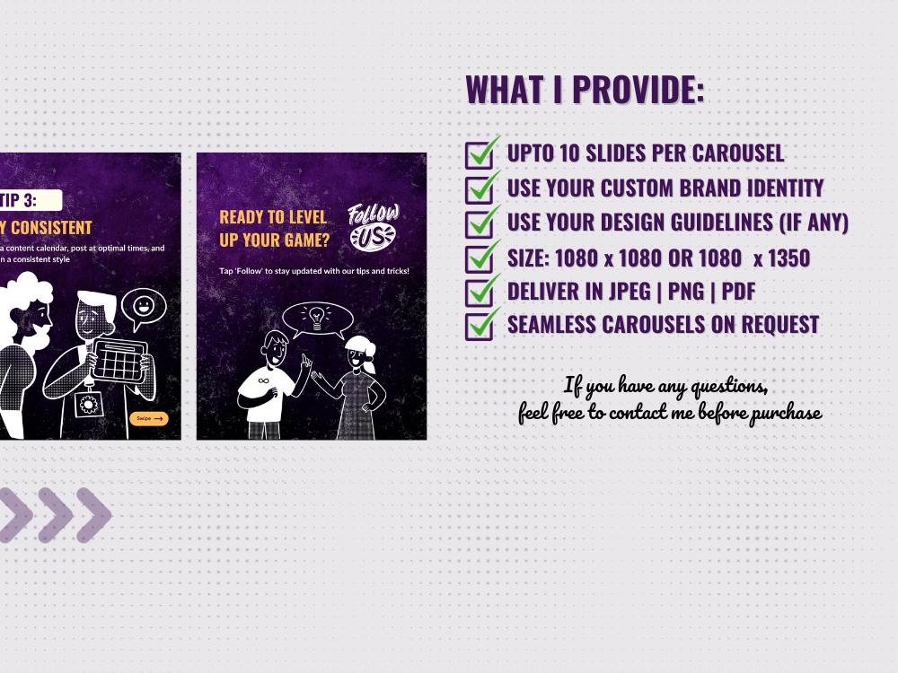 Eye-catching carousel post for Instagram and LinkedIn | Upwork