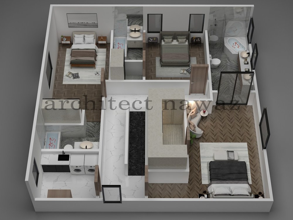 2d to 3d floor plan visualizations in 48 hours | Upwork