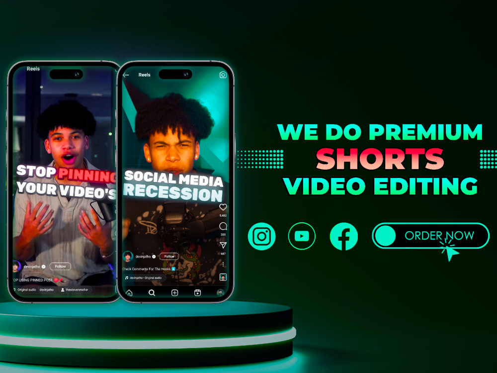 Premium Instagram Reels Youtube Shorts LIke Devin Jatho Style | Upwork