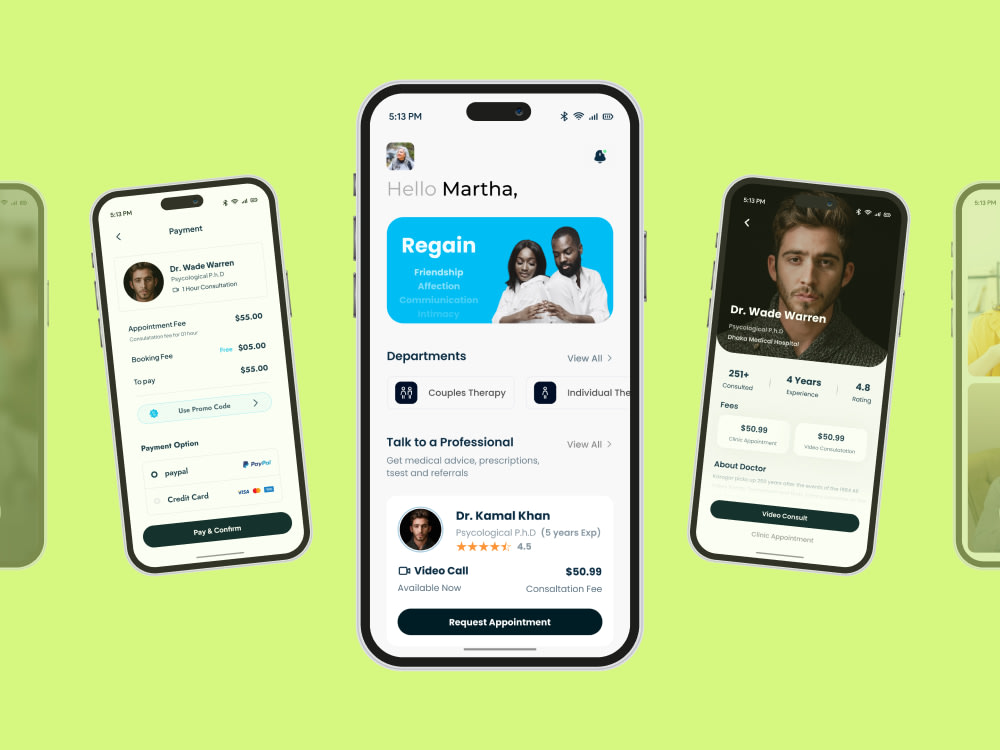 Health & Wellness Mobile App UI/UX Design on Figma with Holistic ...