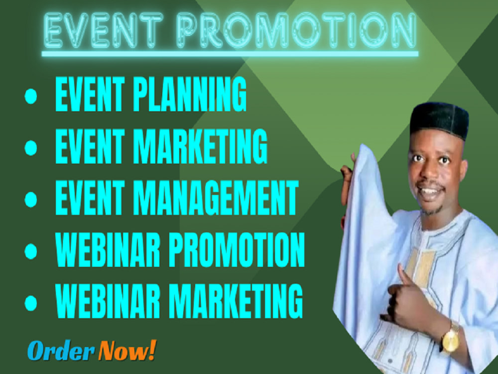 An event planning, event promotion, webinar promotion, management | Upwork