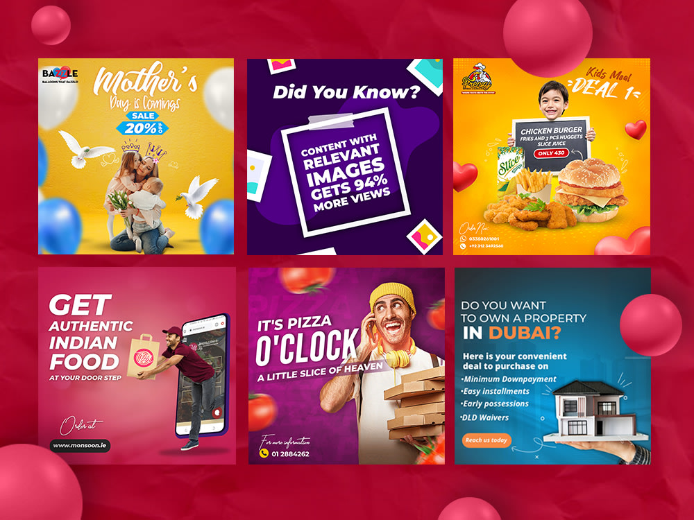 Eyecatching post for your all social media platforms | Upwork