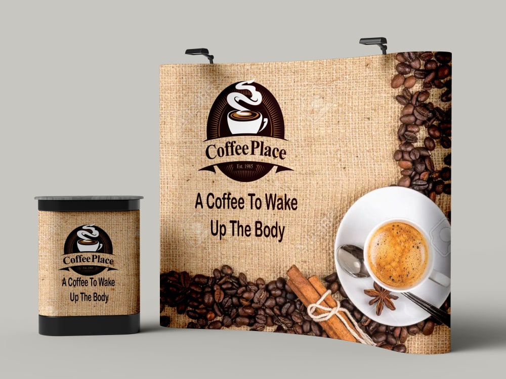 Attractive trade show booth design, backdrop & exhibition design | Upwork