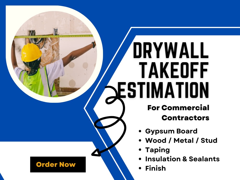 Drywall takeoff estimation for commercial contractors | Upwork