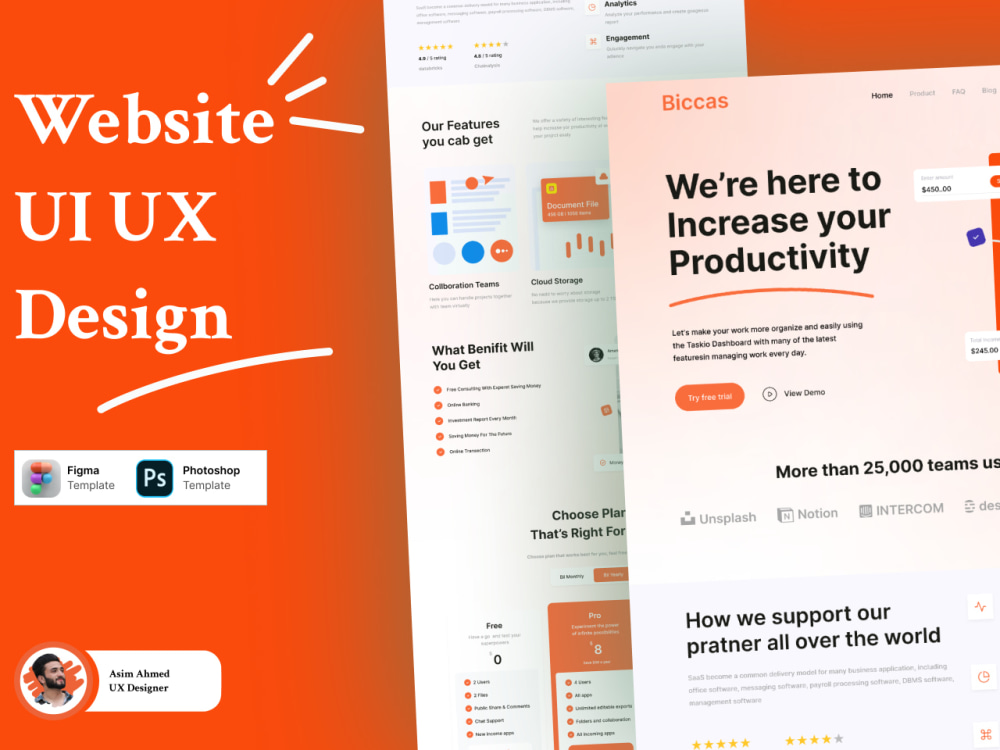 Full-Time Figma UI / UX Designer | Upwork