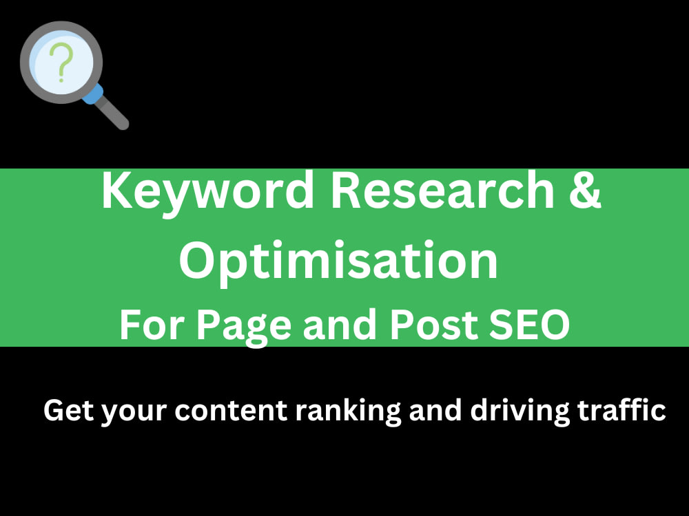 Keyword research and optimisation for page or blog post content. | Upwork