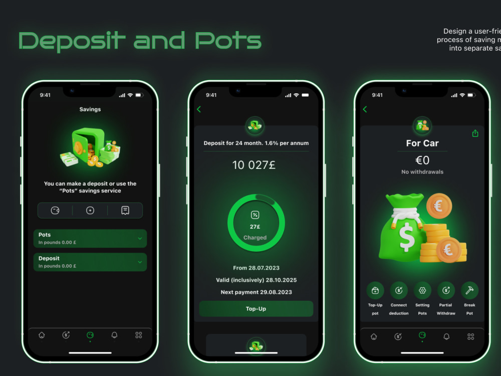 A fully functional design of Banking mobile application. | Upwork