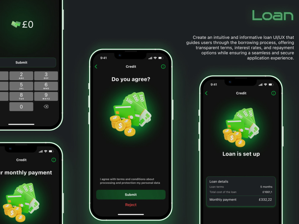 A fully functional design of Banking mobile application. | Upwork