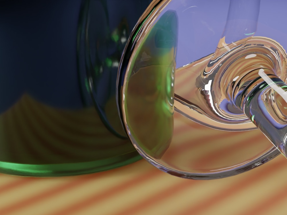 Fantastic render of realistic glasses and bottles | Upwork