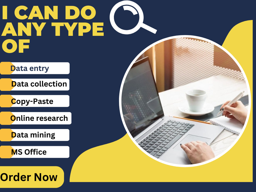 A data entry/excel data entry/data entry beginner/MS Office data entry ...