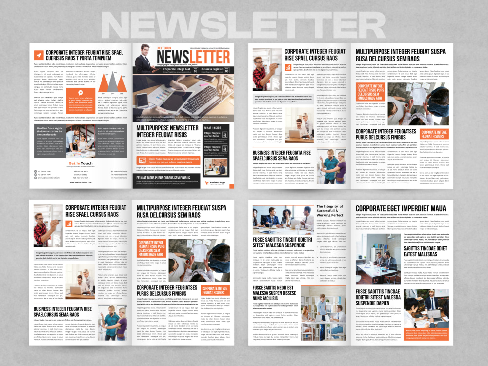 Newsletter design print ready layout, proposal and magazine layout | Upwork