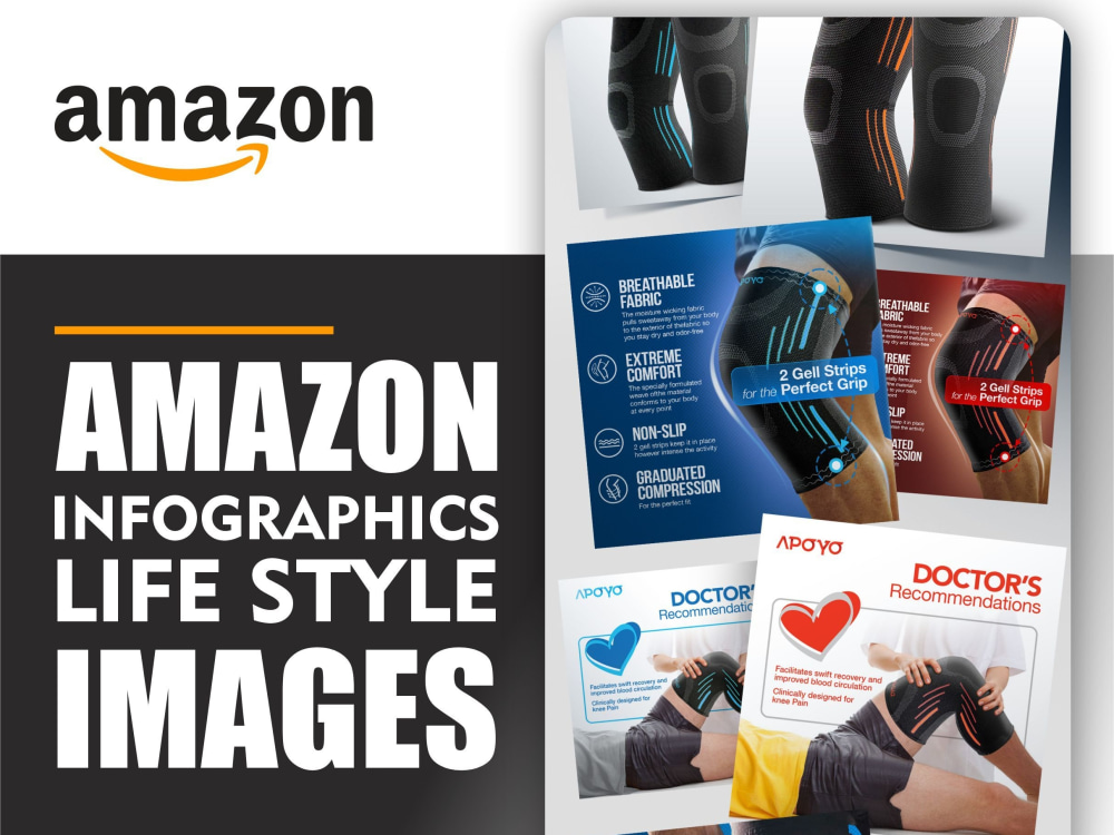 Amazon product infographics, amazon product listing images, and ...