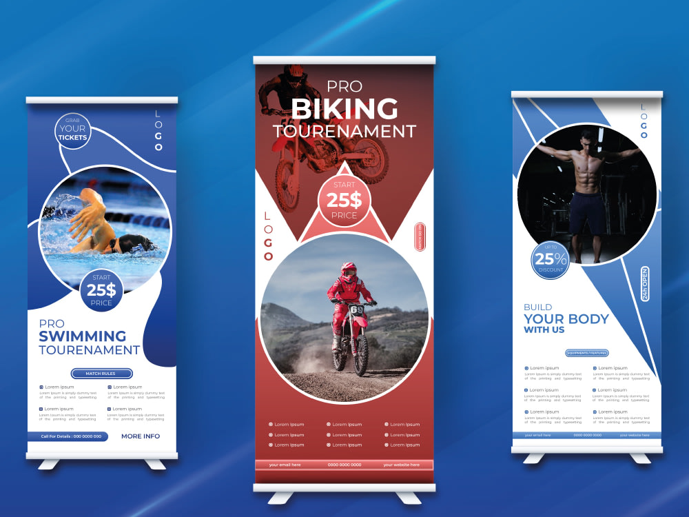 Design roll up banner, retractable banner | Upwork
