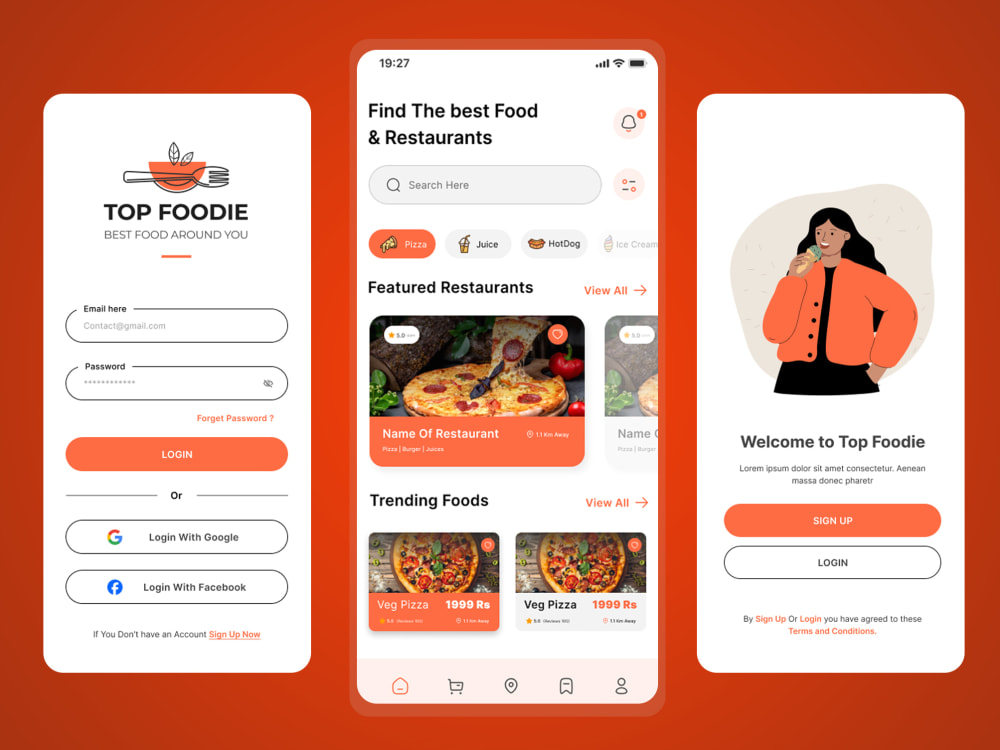 A Creative App Ui Mockup Design Upwork