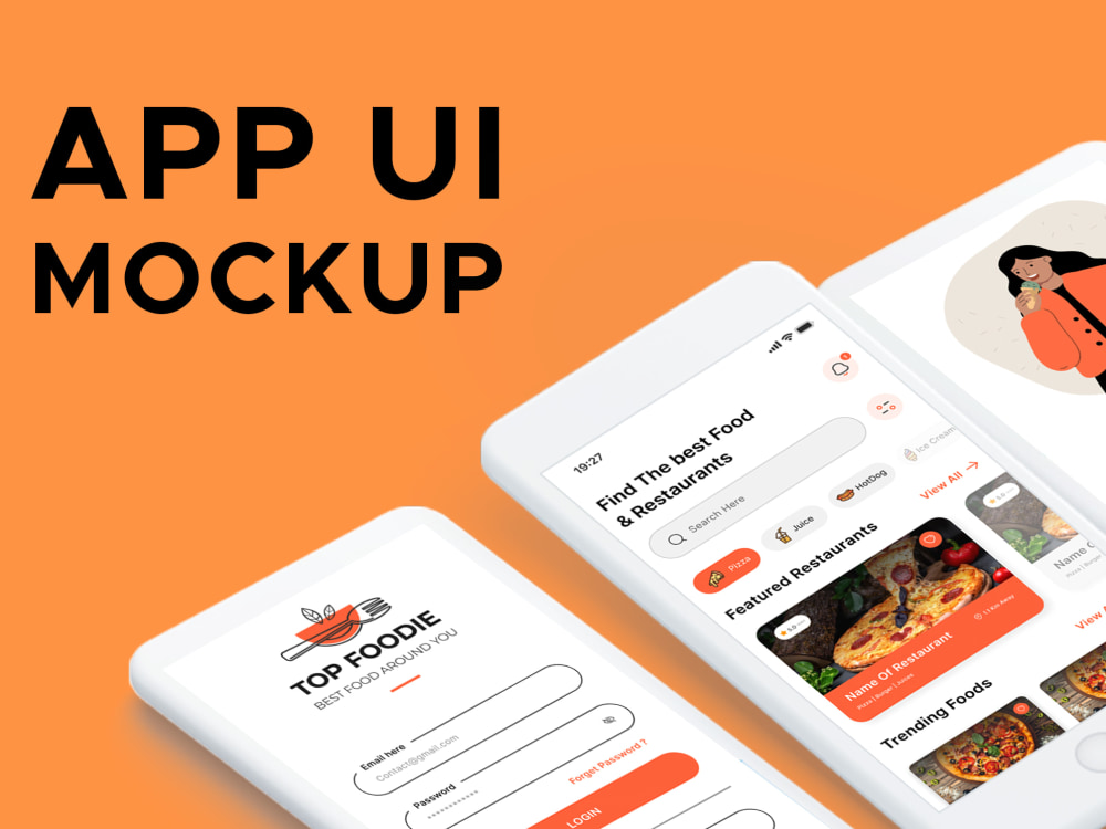 A Creative App Ui Mockup Design Upwork
