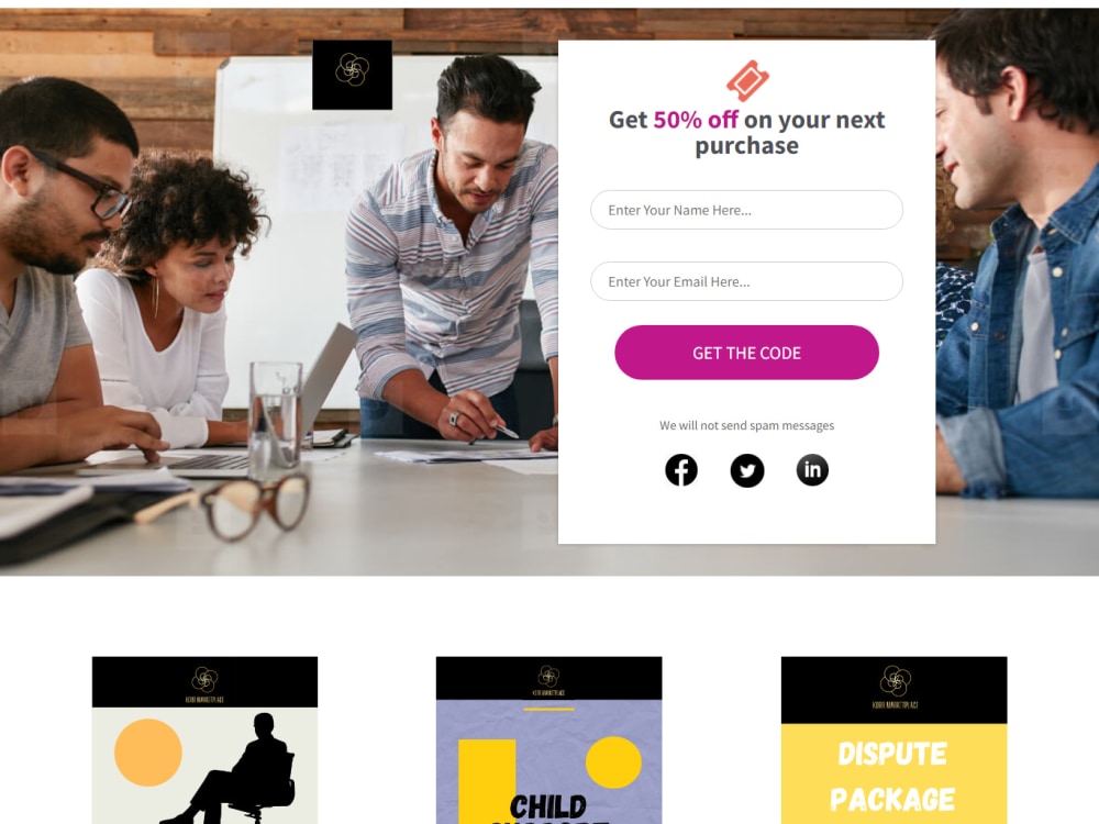 An eye-catching email template on Brevo, Hubspot | Upwork