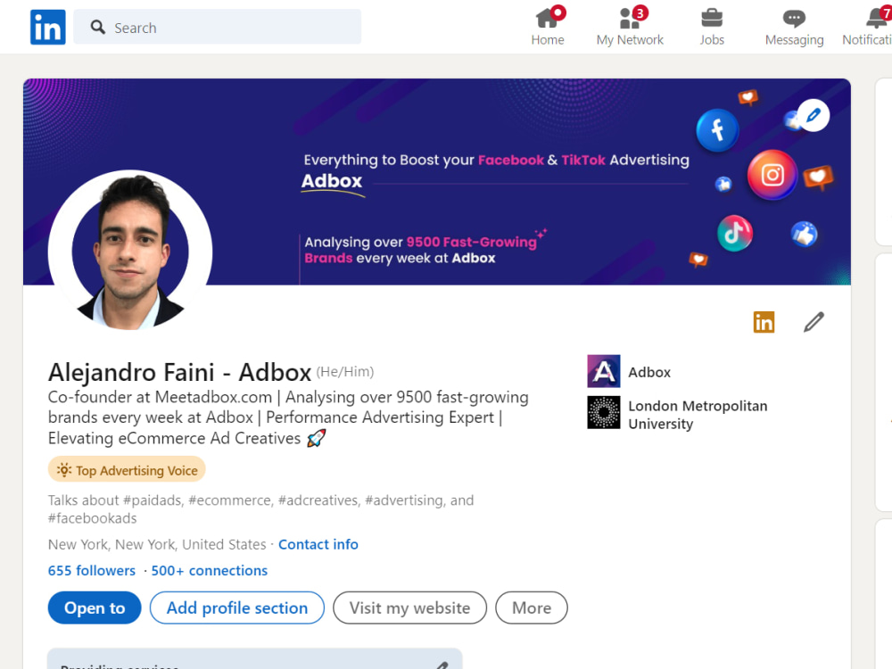 An Upgraded And Optimized LinkedIn Profile And Business, 12/29/2023