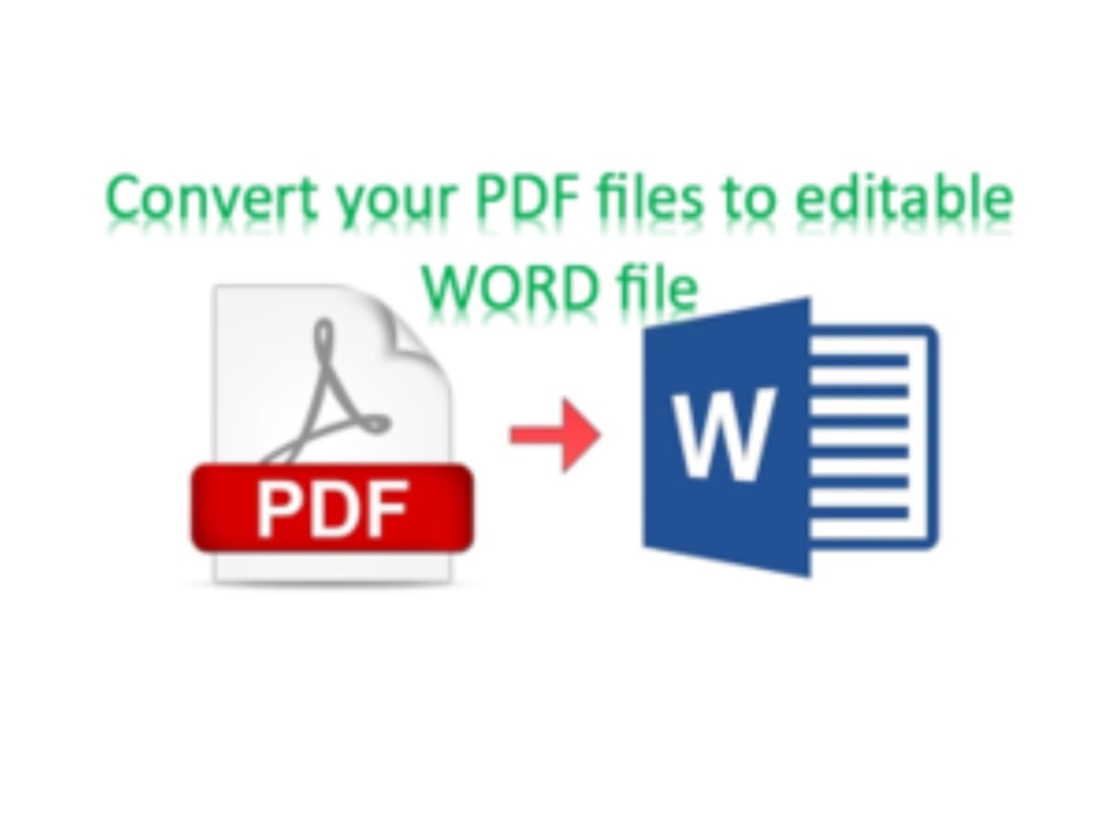 A pdf document easily converted to a word file. | Upwork