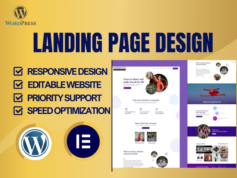 WordPress Landing page, Squeeze page using Elementor Pro | Upwork