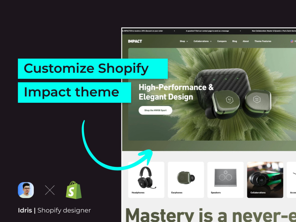 A customized Shopify Impact theme | Upwork