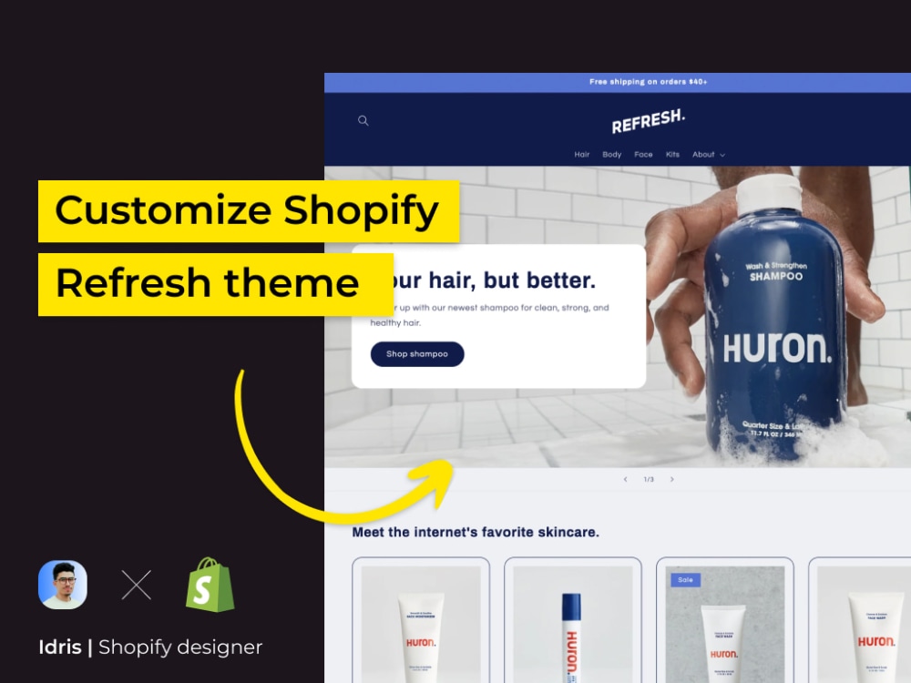 A customized Shopify Refresh theme | Upwork