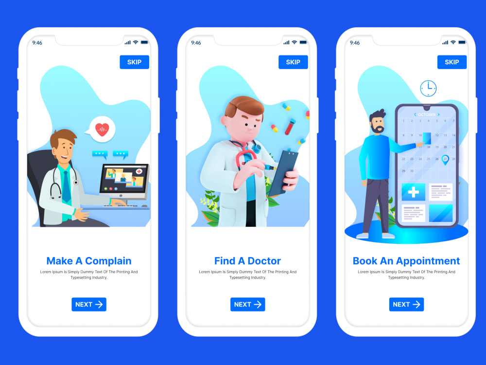 UI UX design for medical, social, educational and healthcare figma apps ...