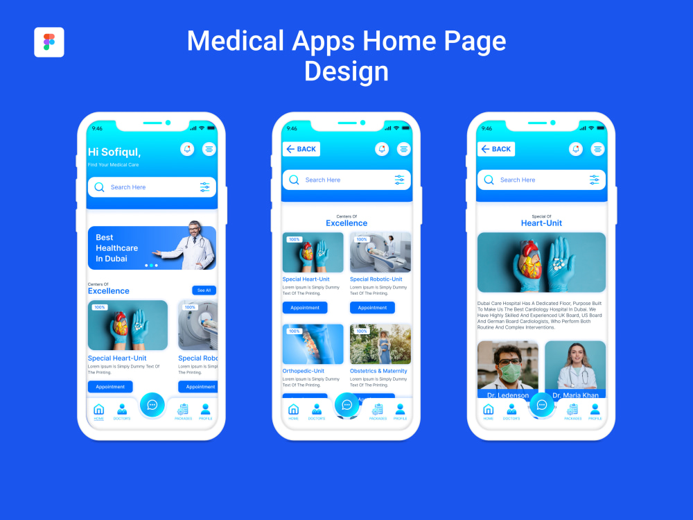 UI UX design for medical, social, educational and healthcare figma apps ...