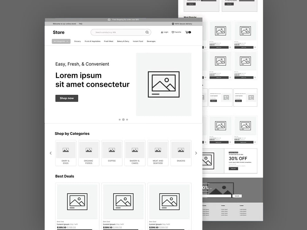 Wireframe designs for websites and web apps in Figma | Upwork