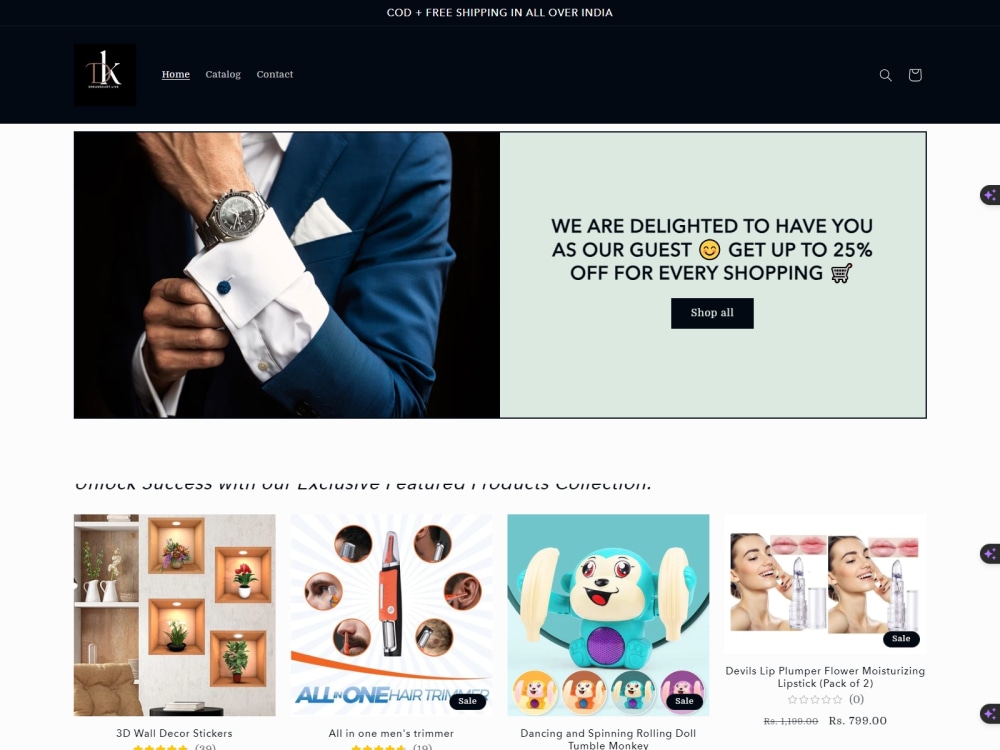 A responsive Shopify store design for Dropshipping and E-commerce | Upwork