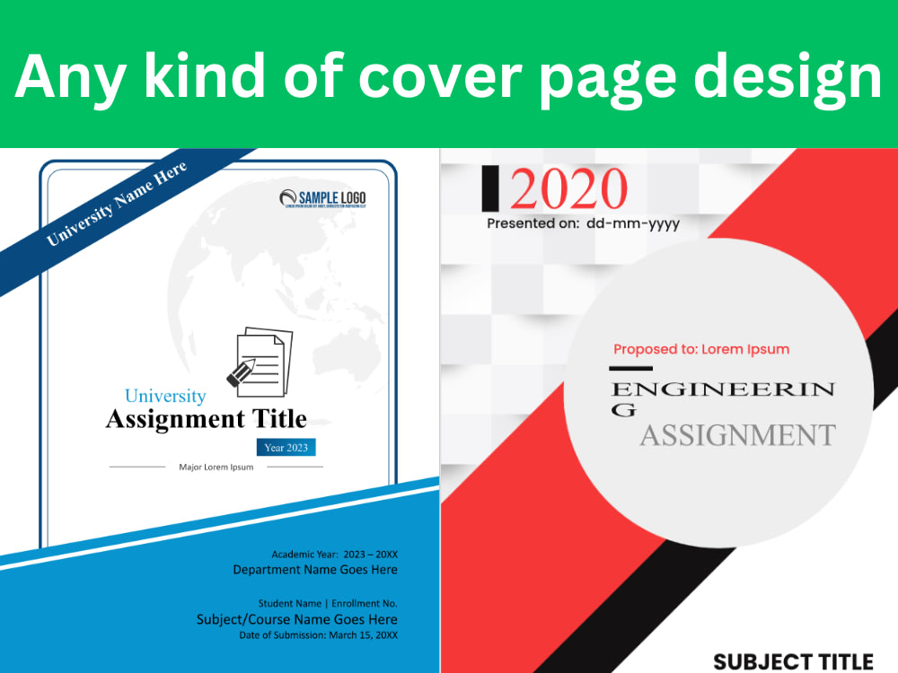 An excellent cover page | Upwork