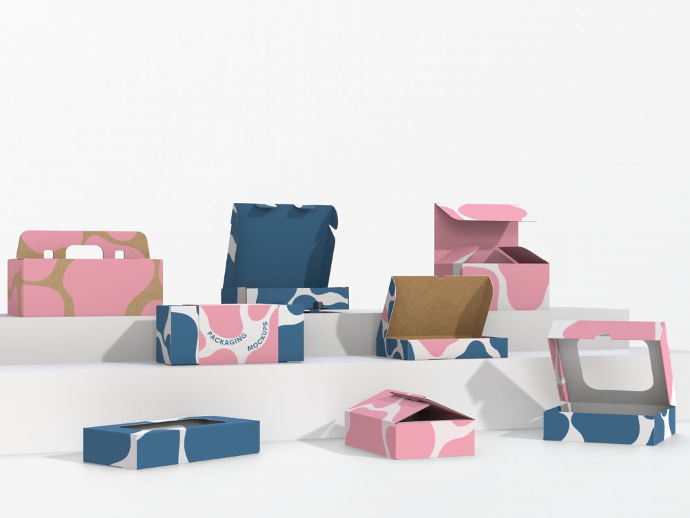 Realistic 3d mockup for your box packaging | Upwork