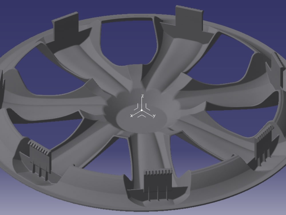 Reverse engineering for a wheel rim cover | Upwork