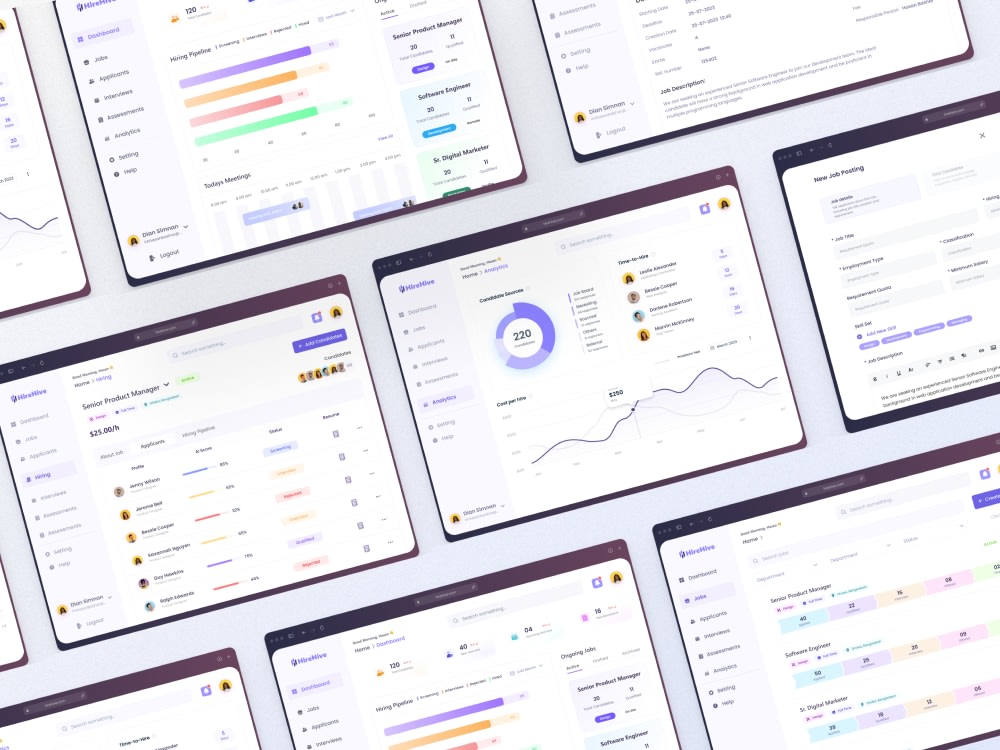 Design UI/UX friendly Intuitive & Scalable HR management WebApp with ...