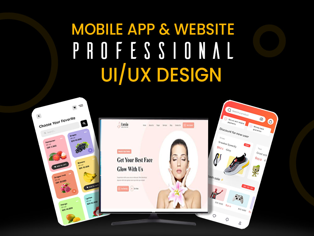 Customized UI/UX design for your Android and iOS website and mobile app ...